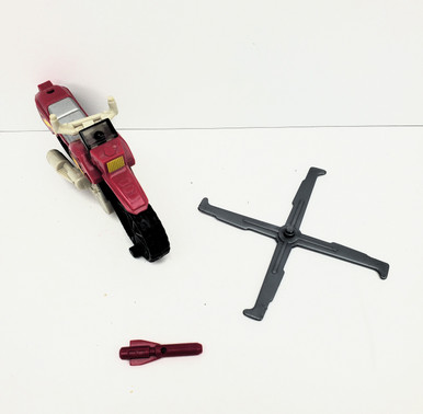 Hasbro (1990) Transformers Action Masters AXER motorcycle and Over-Run ...