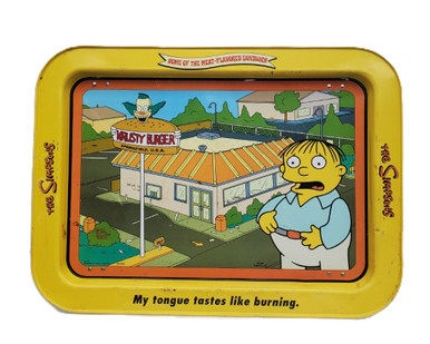 The Simpsons (2003) Ralphie Wiggum Krusy Burger Metal TV tray
