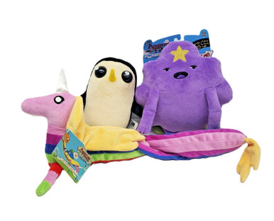 Jazwares Adventure Time Plush Lot Lady Rainicorn, Gunther and Lumpy ...