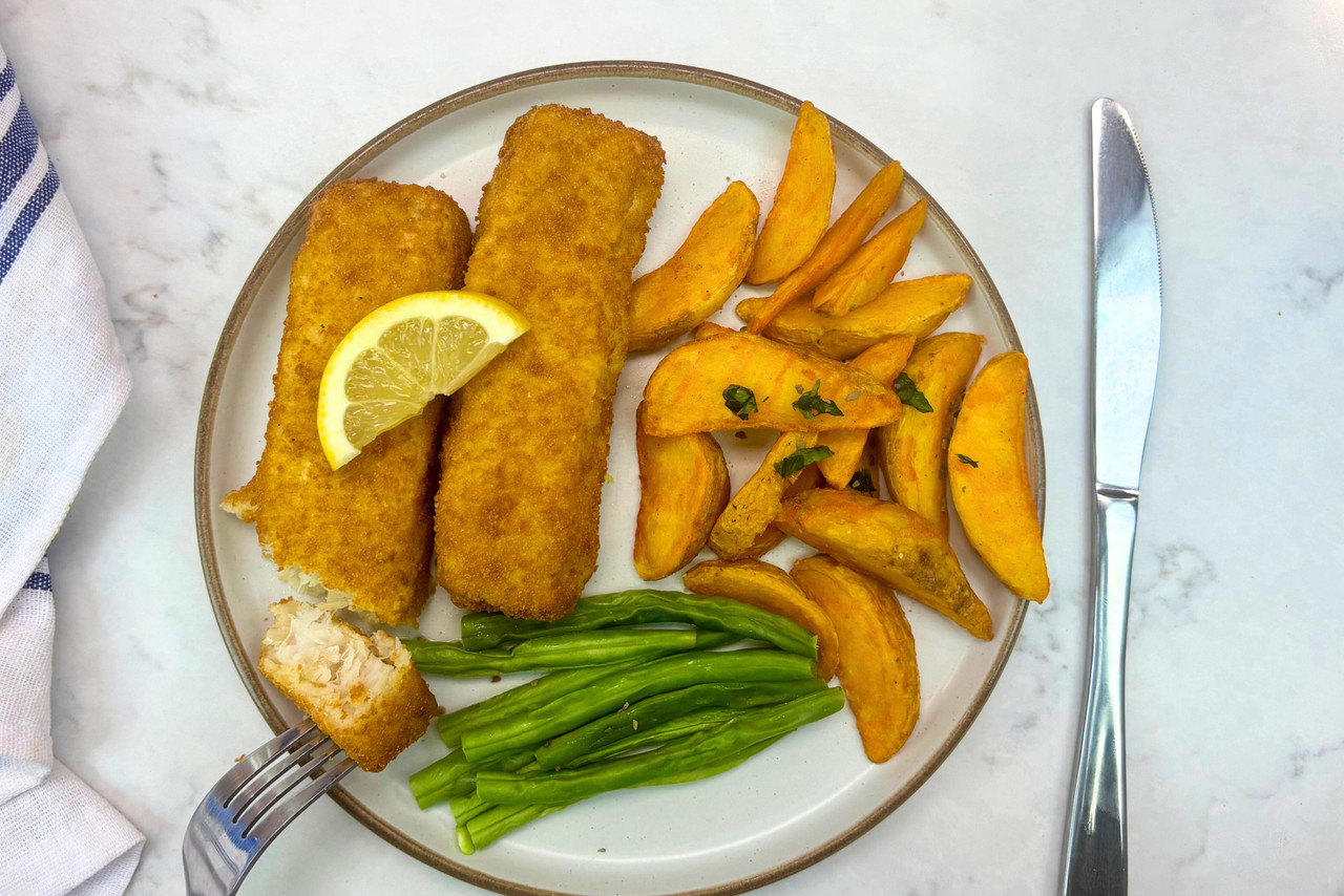 5 Gluten Free Jumbo Cod Fish Fingers | Regal Fish