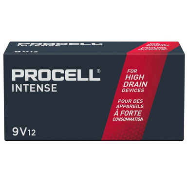 Duracell Procell Intense 9V Alkaline Batteries 12-pack