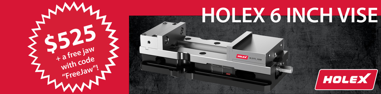 Holex 6" Machine Vise with 9.13" Jaw Opening