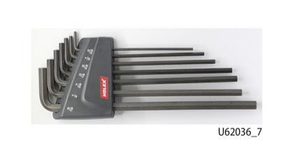 7 Piece Inch Long Hex Key L-Wrench Set