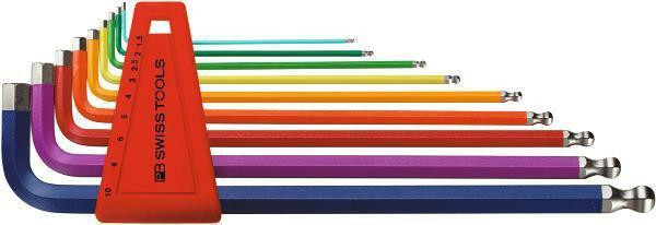 PB Swiss Tools Color Coded Hexagon Allen Key L-Wrench Set