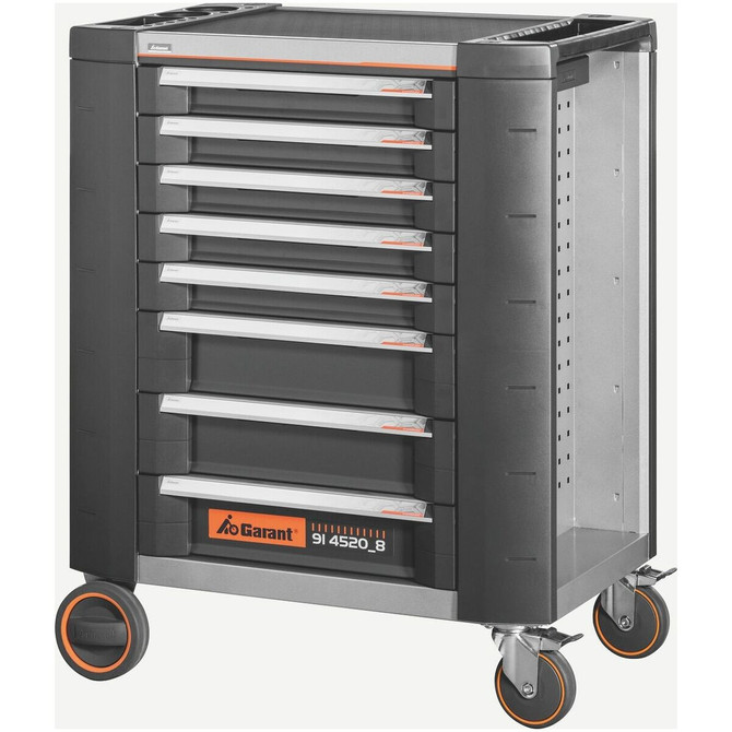 Garant Tool Cart 8 Drawers of Tools in Foam, 219 Piece Set