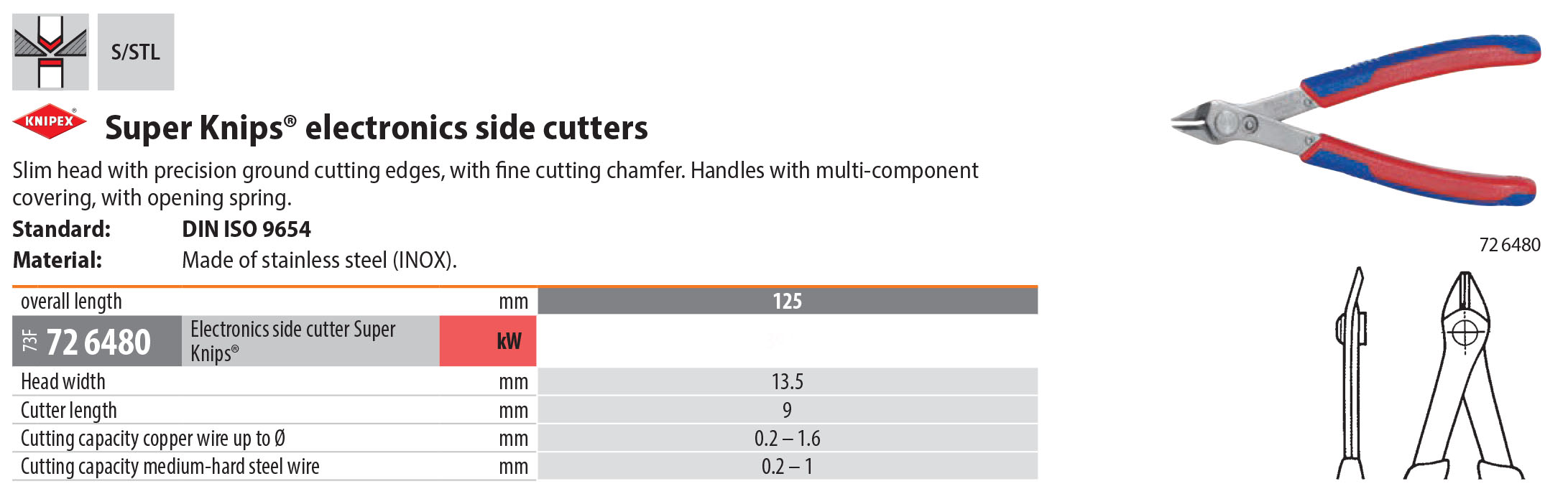 Electronic Super Knips Side Cutters | Knipex