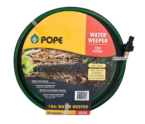 HOSE WATER WEEPER MICRO 15M POPE - Johnson Bros Mitre 10 - Mona Vale