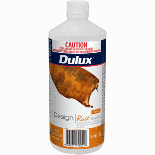 DULUX DESIGN RUST SOLUTION 500ML - Johnson Bros Mitre 10 - Mona Vale