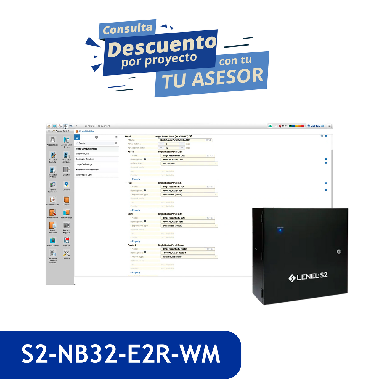 Includes 32 portal license and 1 ACM blade in wall mount enclosure with ...