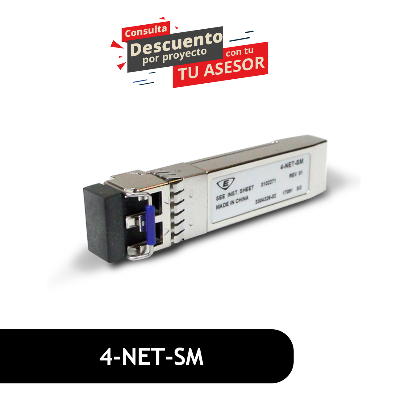 SFP Network Controller, Single-Mode, Dual-Fiber, 100Base-LX10 1310nm 4 ...