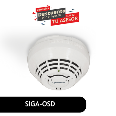 Edwards intelligent multi-criteria optical smoke detector, UL/ULC SIGA-OSD