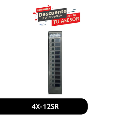 LED Display/Control Module - 12 Switches with 12 Red LEDs 4X-12SR