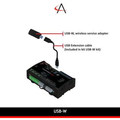 OptiFlex wireless service adapter, and extension cable USB-W