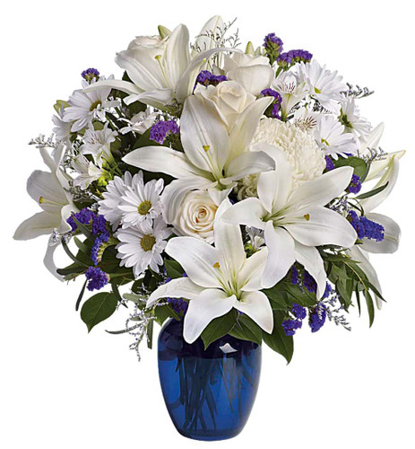 Beautiful in Blue | Christmas Flowers & Bouquets | Nancy's Floral ...