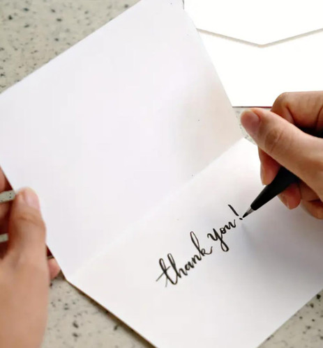 Large Hand-Written Greeting Card - Nancy's Floral