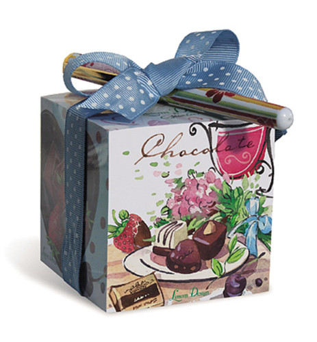 Chocolate Delights - Paper Block & Pen Set | Floral Notepads & Pen Set ...