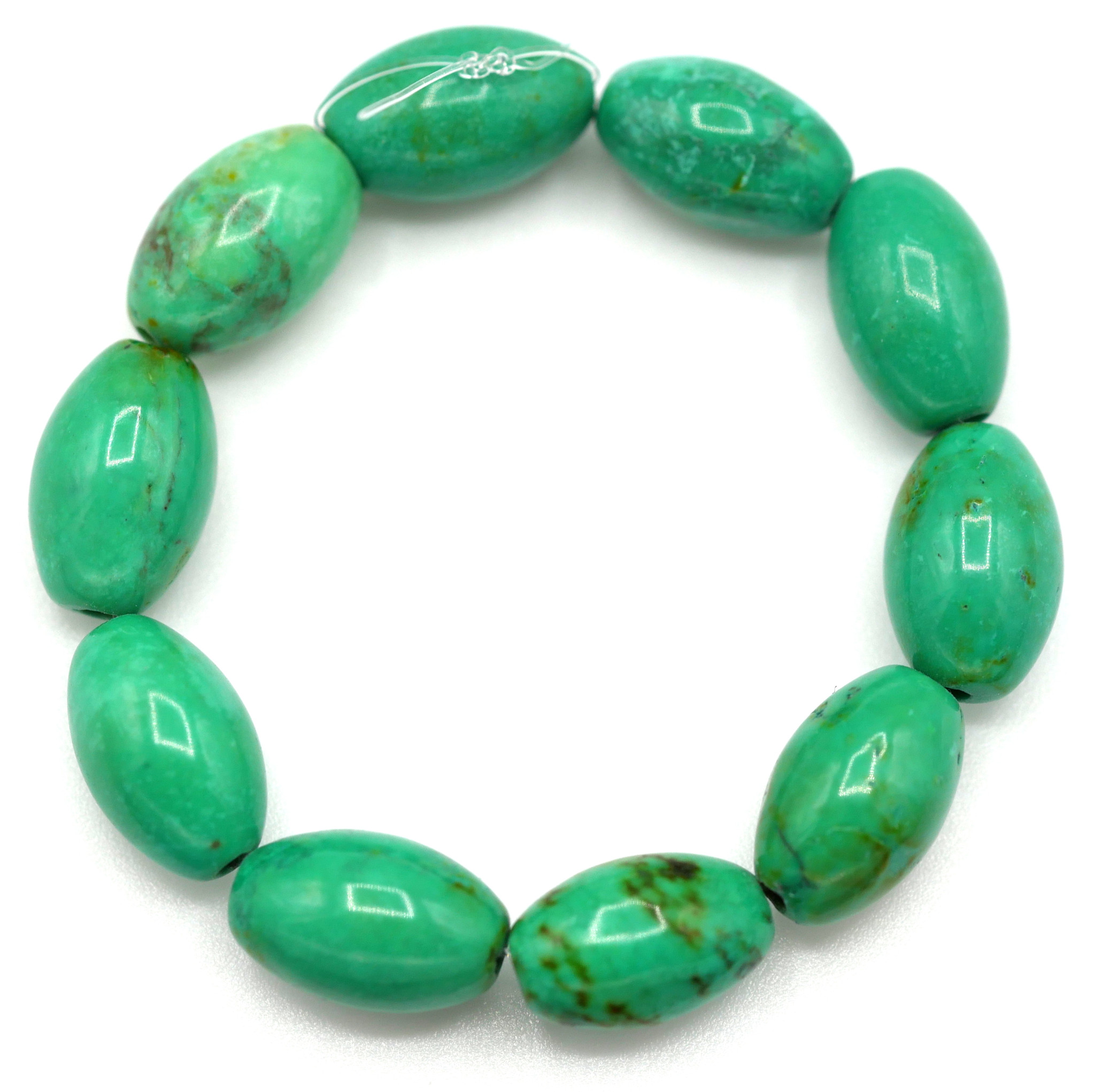 60% OFF: 10pc Strand 7x10mm Turquoise-Dyed Howlite Oval Beads - Bead ...