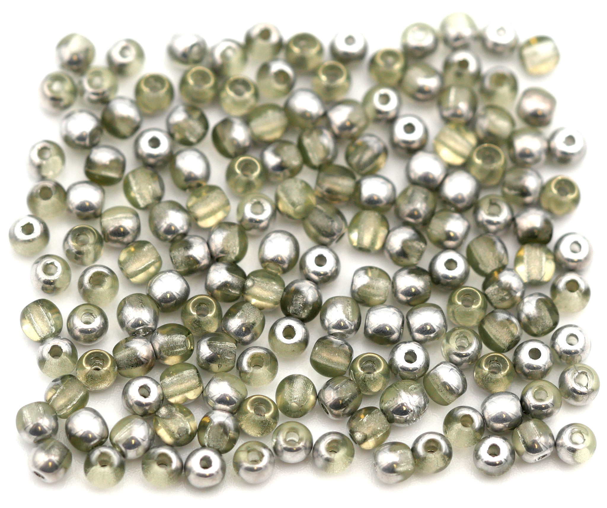 5-Gram Bag (Approx. 100+ Pcs) 3mm Czech Pressed Glass Druk Round Beads ...