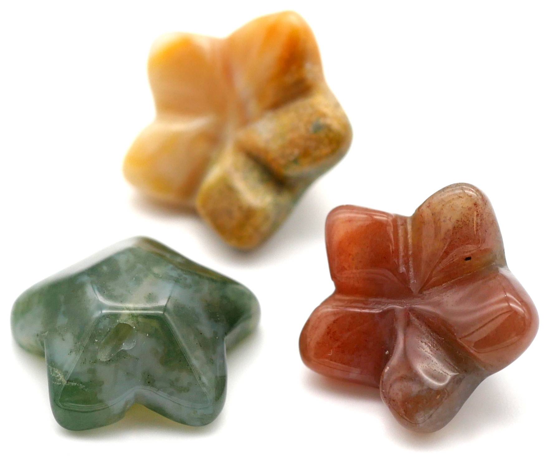 2pc 15mm Fancy Jasper Flower Beads - Bead Box Bargains