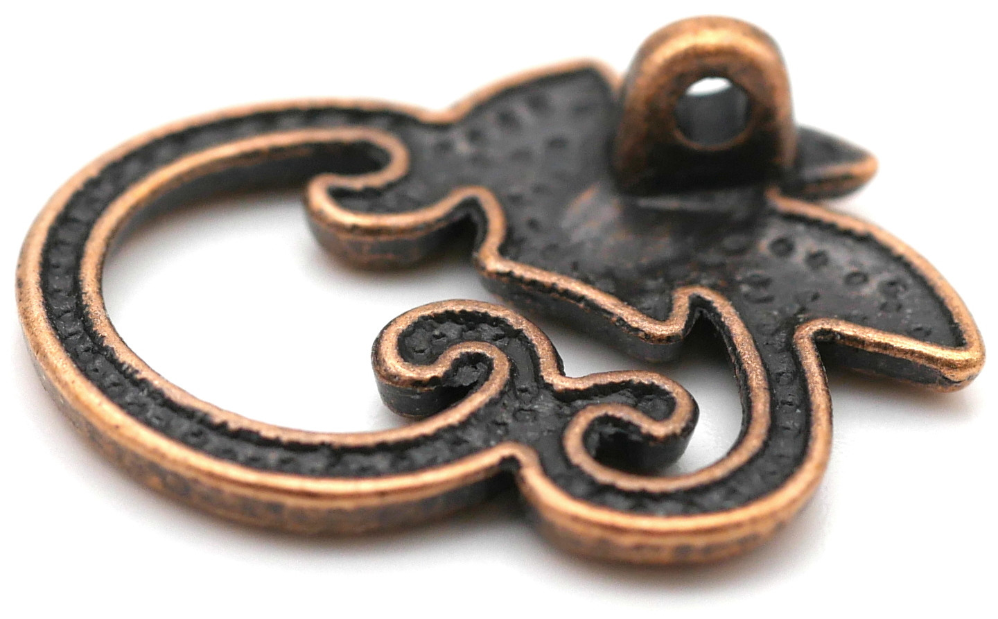 4 Sets 24x29mm Swirled Leaf Toggle Clasps, Antique Copper - Bead Box ...