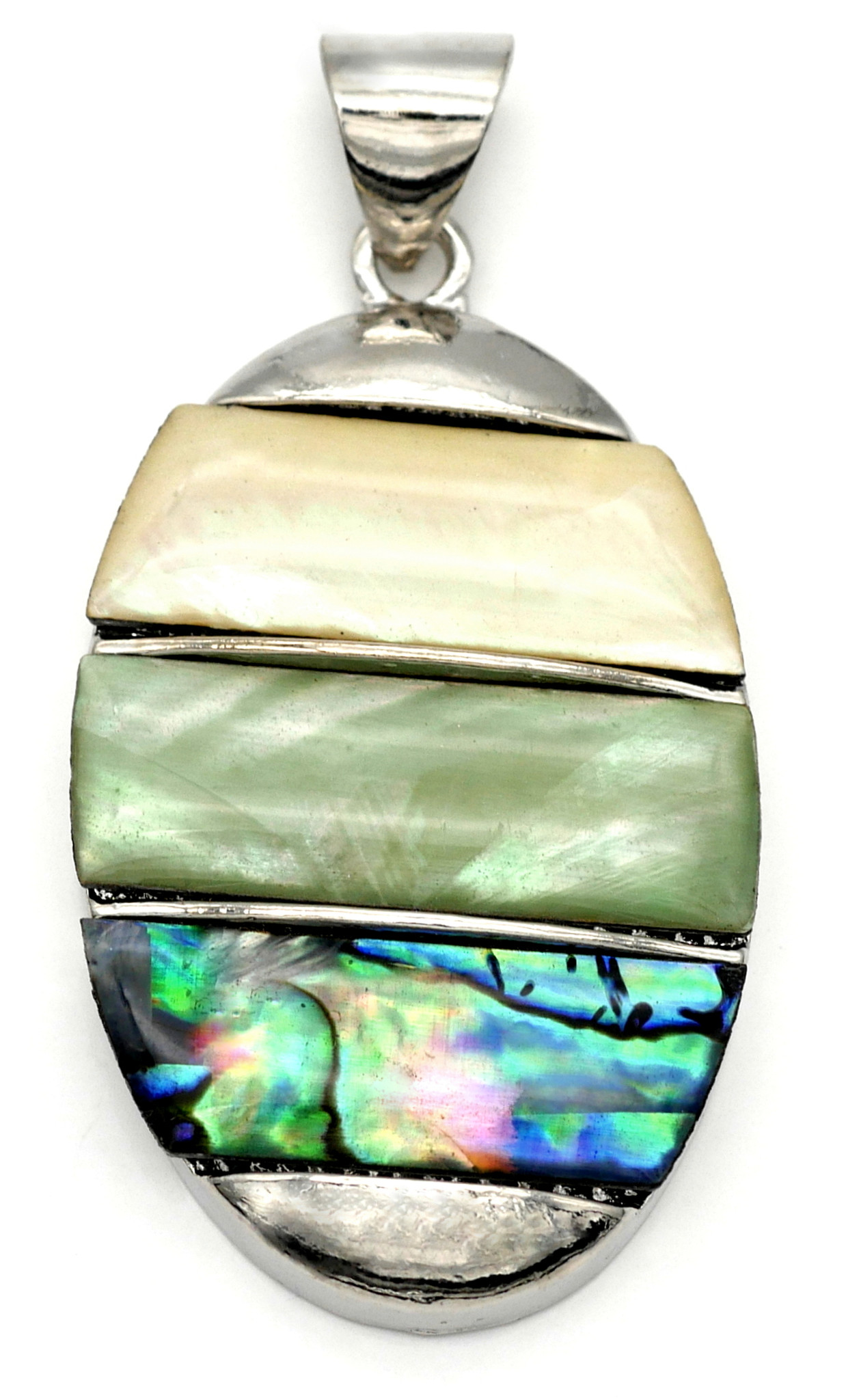 CLOSEOUT: PLEASE READ-- 40x26mm Shell Oval Pendants (Assembled) in ...