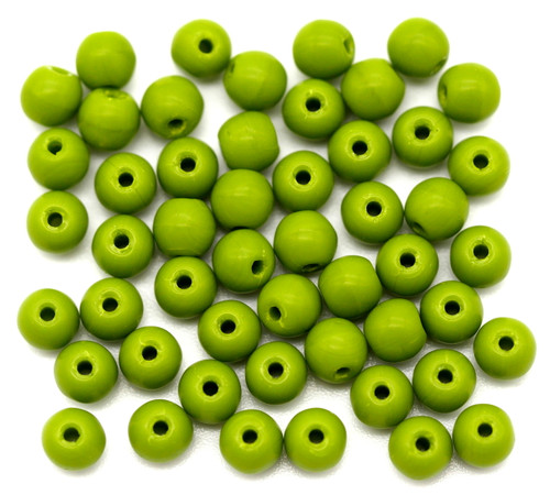 5-Gram Bag (Approx. 50+ Pcs) 4mm Czech Pressed Glass Druk Round Beads ...