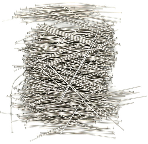 SUPER VALUE PACK: 500pc 50mm 21-Gauge Stainless Steel Head Pins - Bead ...