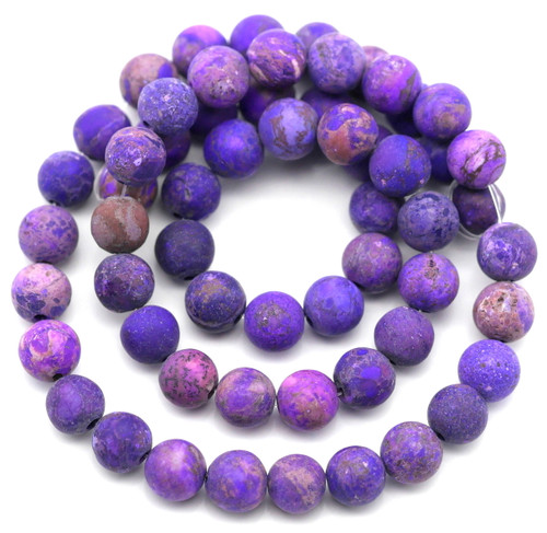 Approx. 15" Strand 6mm Chalk Turquoise (Dyed & Reconstituted) Frosted ...