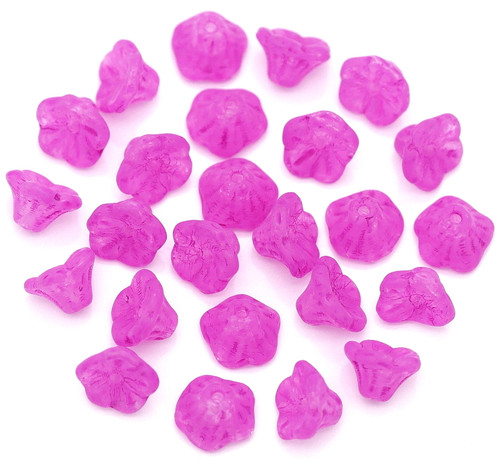 5-Gram Bag of 7x5mm Czech Pressed Glass Flower Cup Beads, Crystal w ...