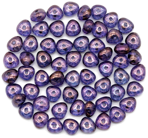 10-Gram Bag (About 60pc) 4x6mm Czech Pressed Glass Triangle Nugget ...