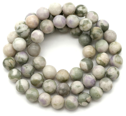 15” Strand 6mm Peace Jade (Quartz & Serpentine) Round Beads - Bead Box ...