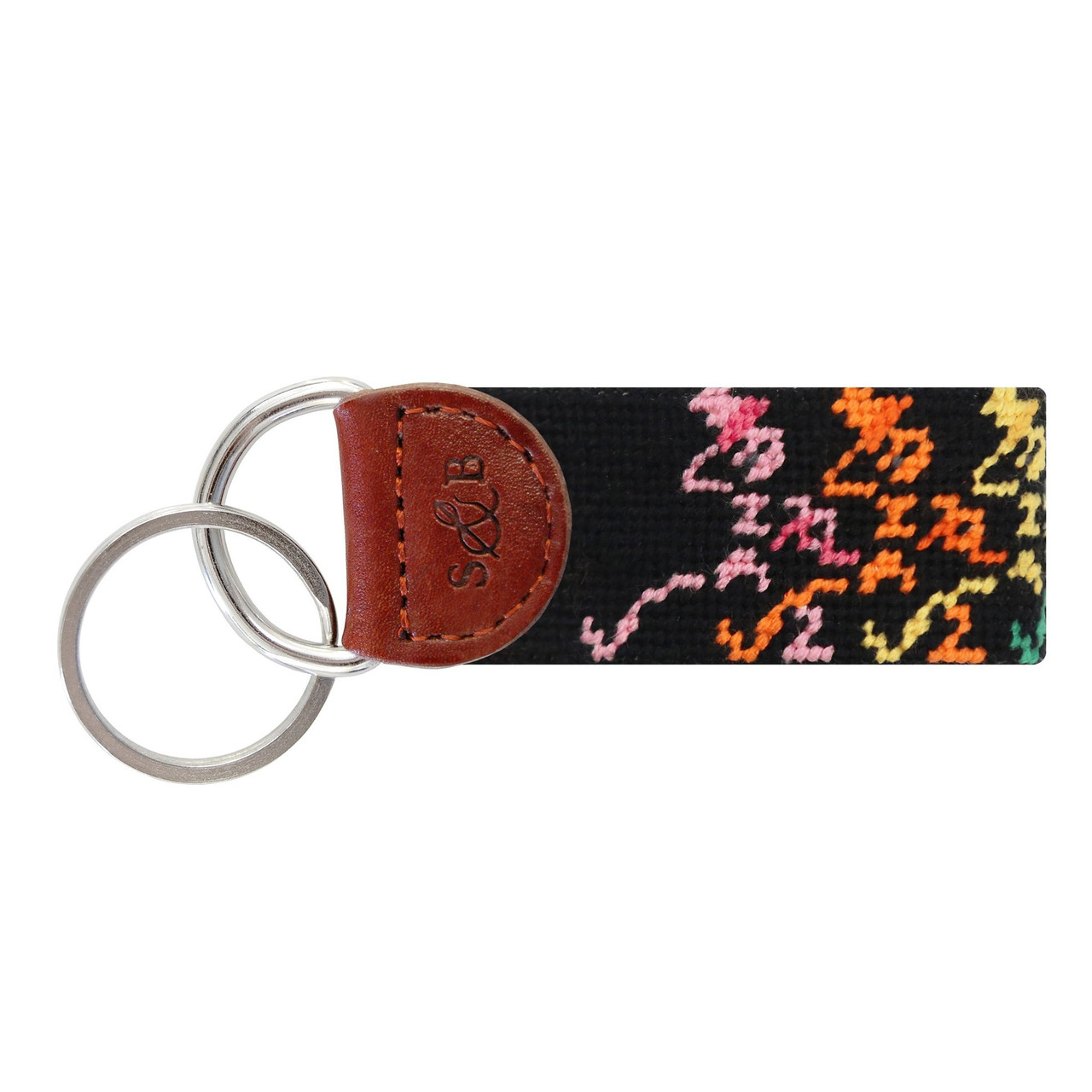 Grateful Dead Dancing Skeletons Key Fob - Black Mingo