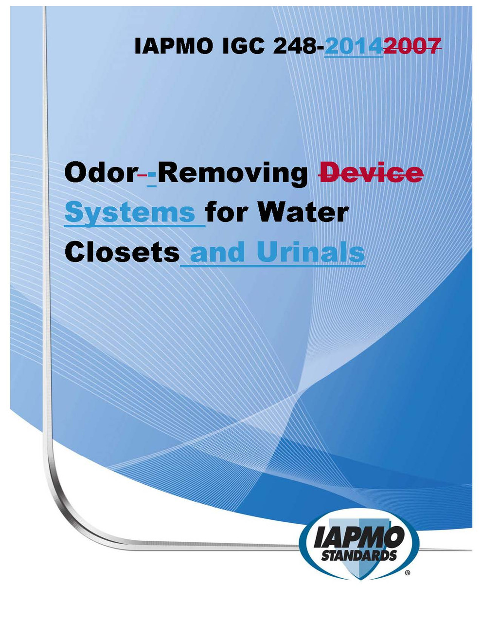 IAPMO IGC 248 (07-14) Strikeout + Current Edition - IAPMO Online Store