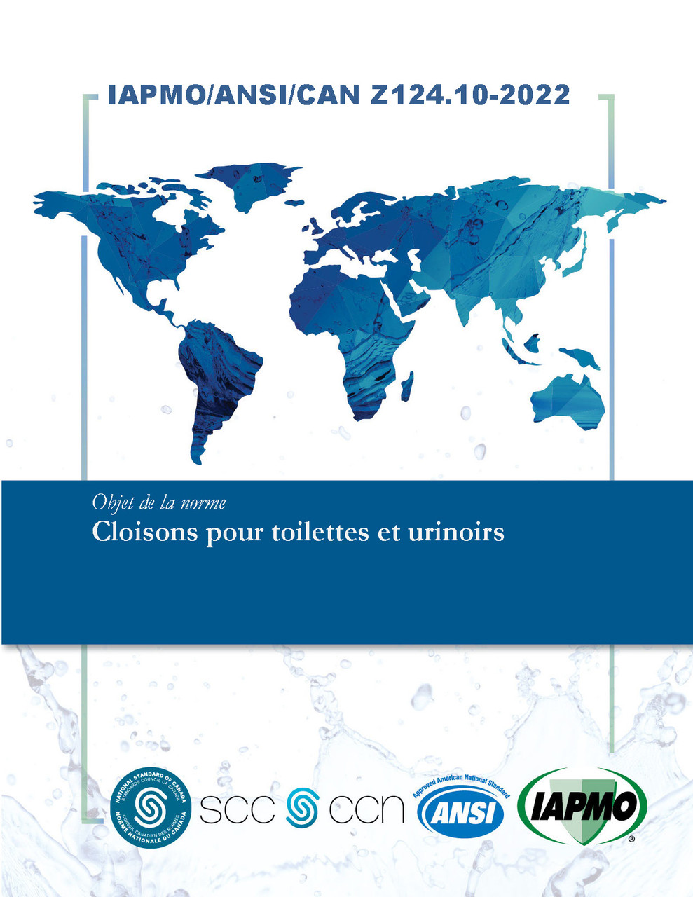 IAPMO/ANSI/CAN Z124.10-2022 Cloisons pour toilettes et urinoirs (French ...