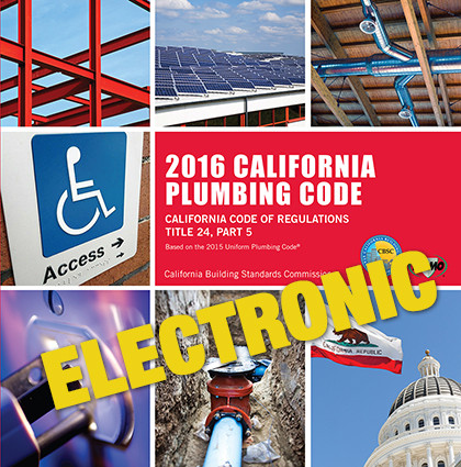 2025 California Plumbing Code eBook