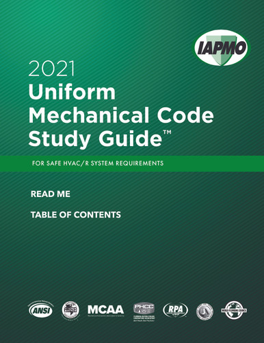 2021 Uniform Mechanical Code Study Guide - IAPMO Online Store
