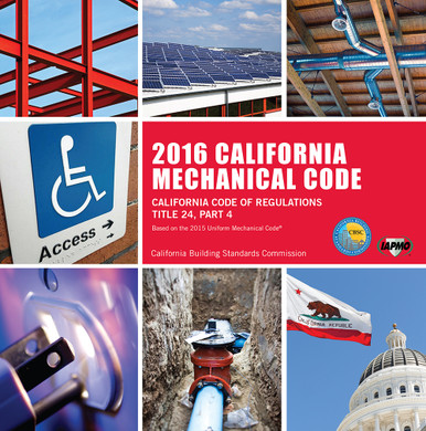 2016 California Mechanical Code - IAPMO Online Store