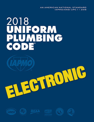 2018 Uniform Plumbing Code eBook - IAPMO Online Store
