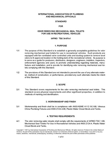 IAPMO TS 34-1997e1 vs 1997 Strikeout + current version - IAPMO Online Store