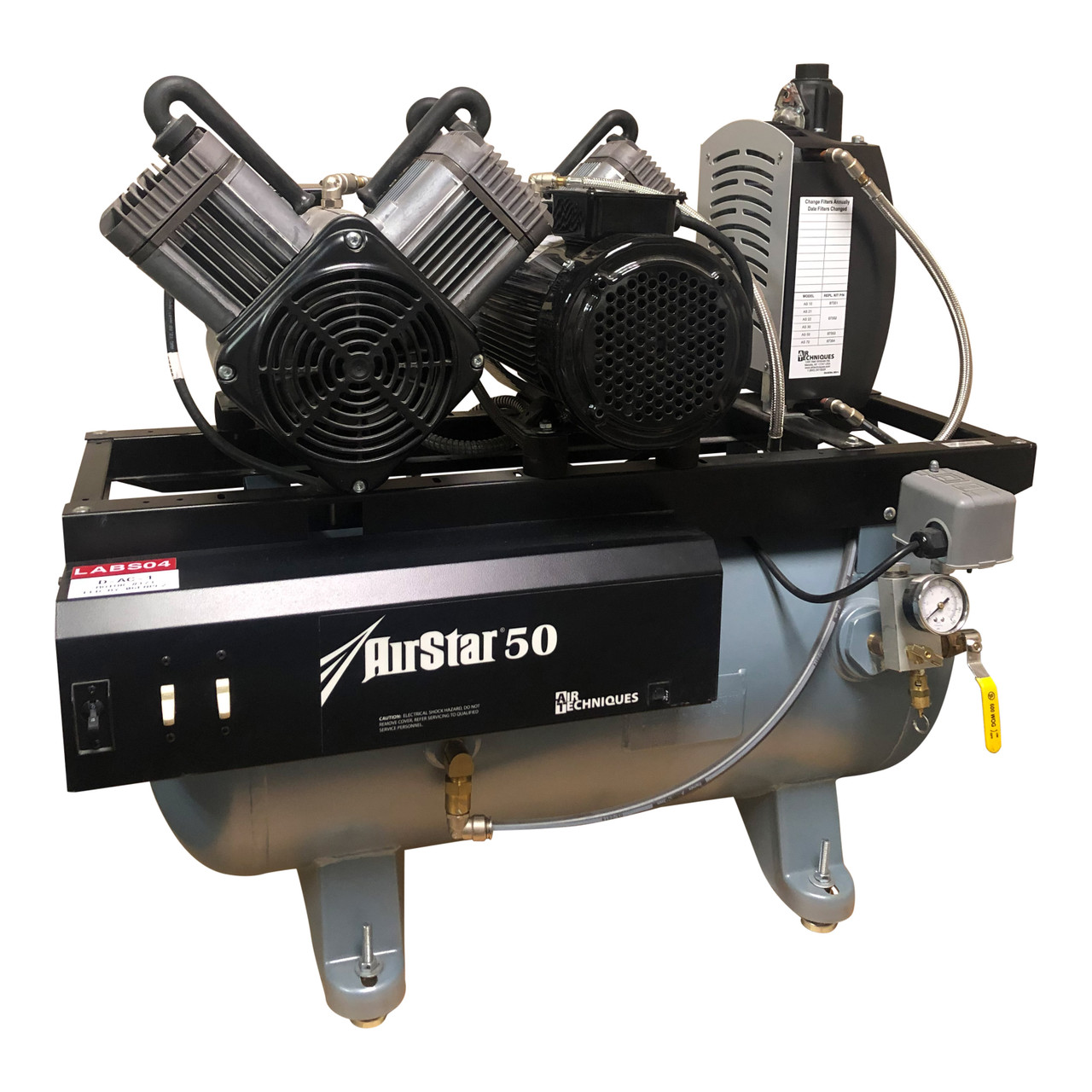 Air Techniques AirStar 50 AS50M Refurbished Oil-less Compressor, Ref ...