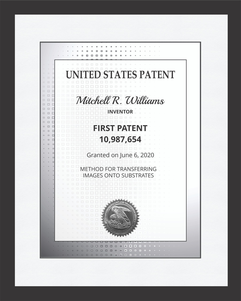 First Patent Frame
