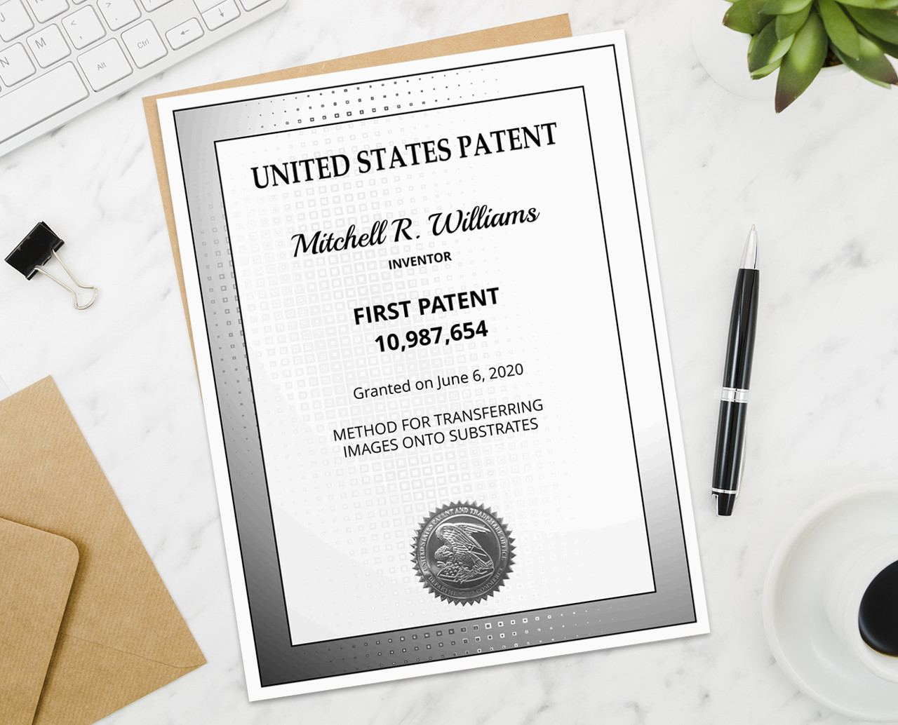10 Millionth Style Cover Printed Certificate