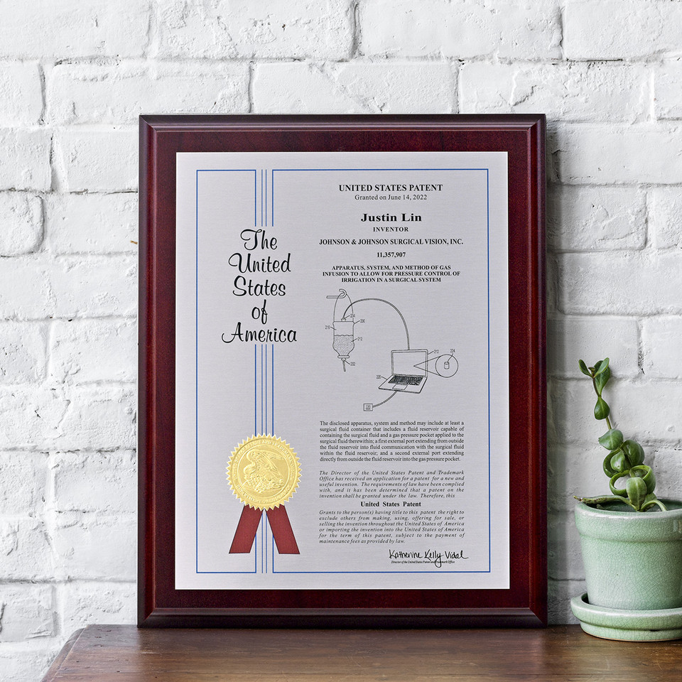 U.S. Modern Cover Patent Plaques