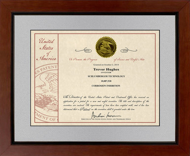 10 Millionth Framed Patent Certificate