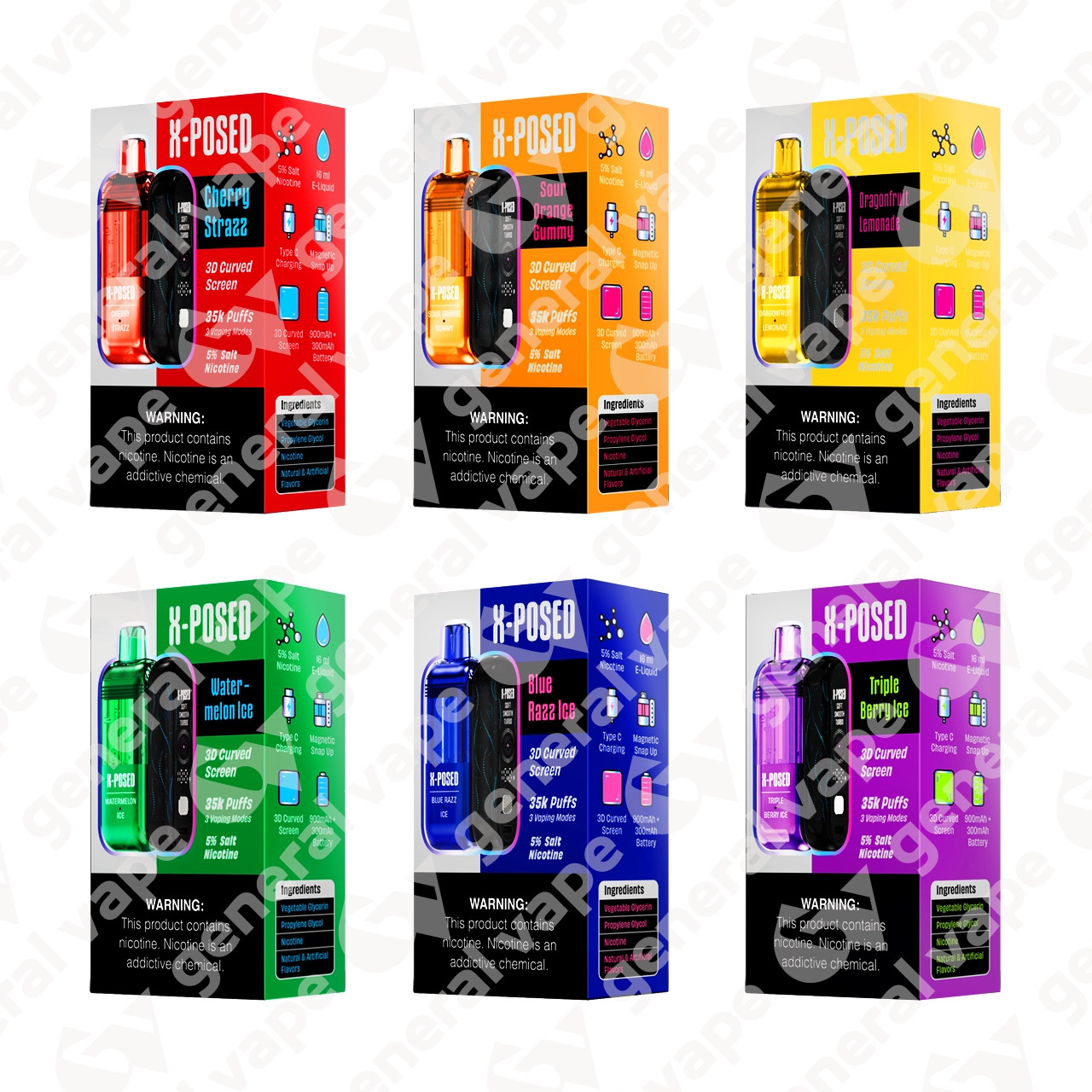 X-Posed 35K Disposable Vape Kit | 35,000 Puffs, 16mL, 5% Nicotine