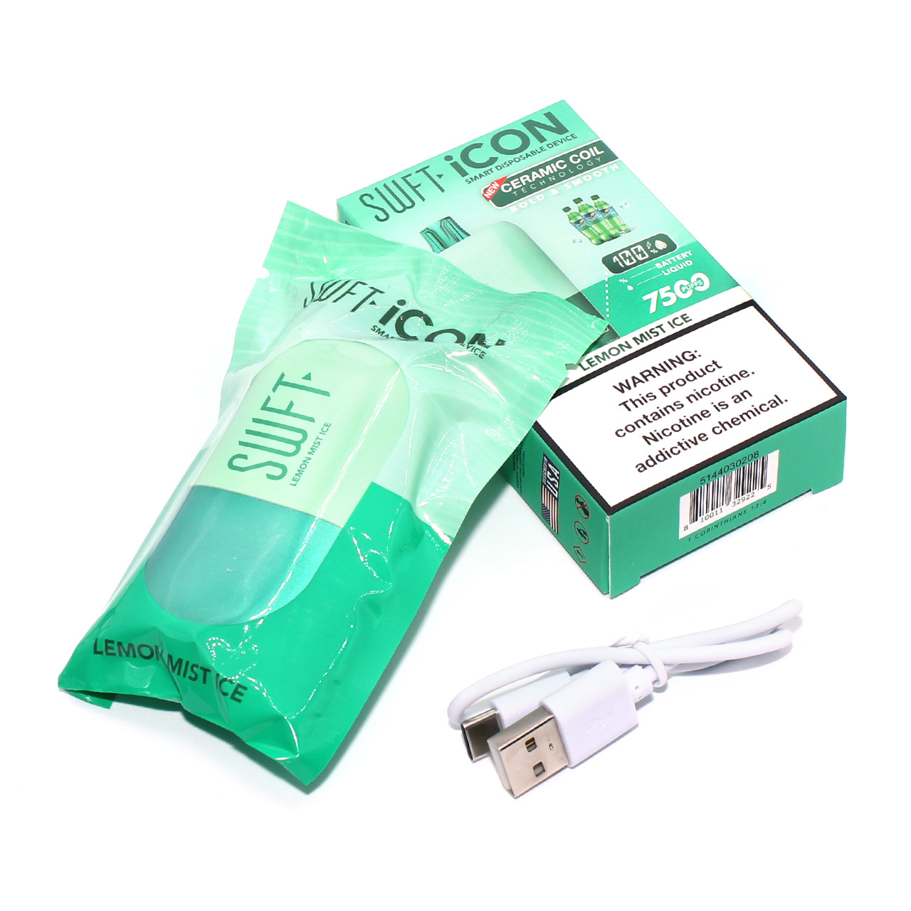 SWFT iCON 7500 Smart Display Disposable Vape | Ceramic Coil