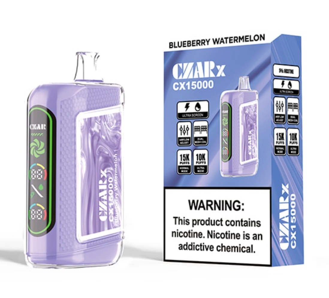 CZAR CX15000 Disposable Vape | CZAR 15000 puffs. CZARx Vape