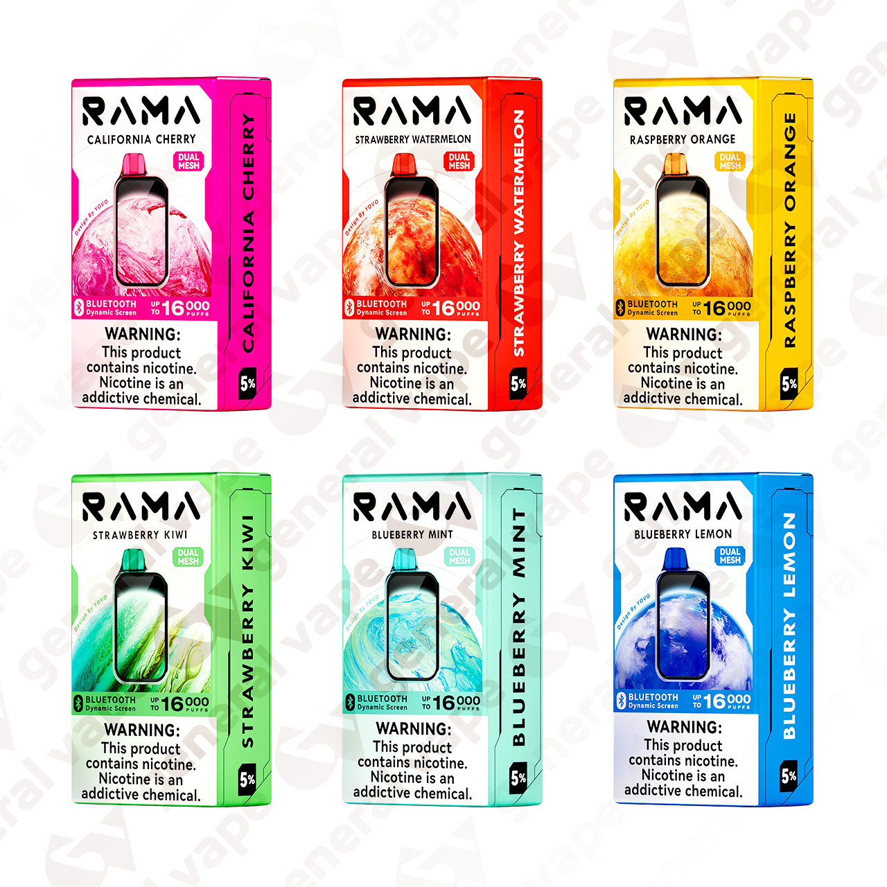 RAMA 16000 by YOVO Disposable Vape | RAMA Vape 16000 puffs