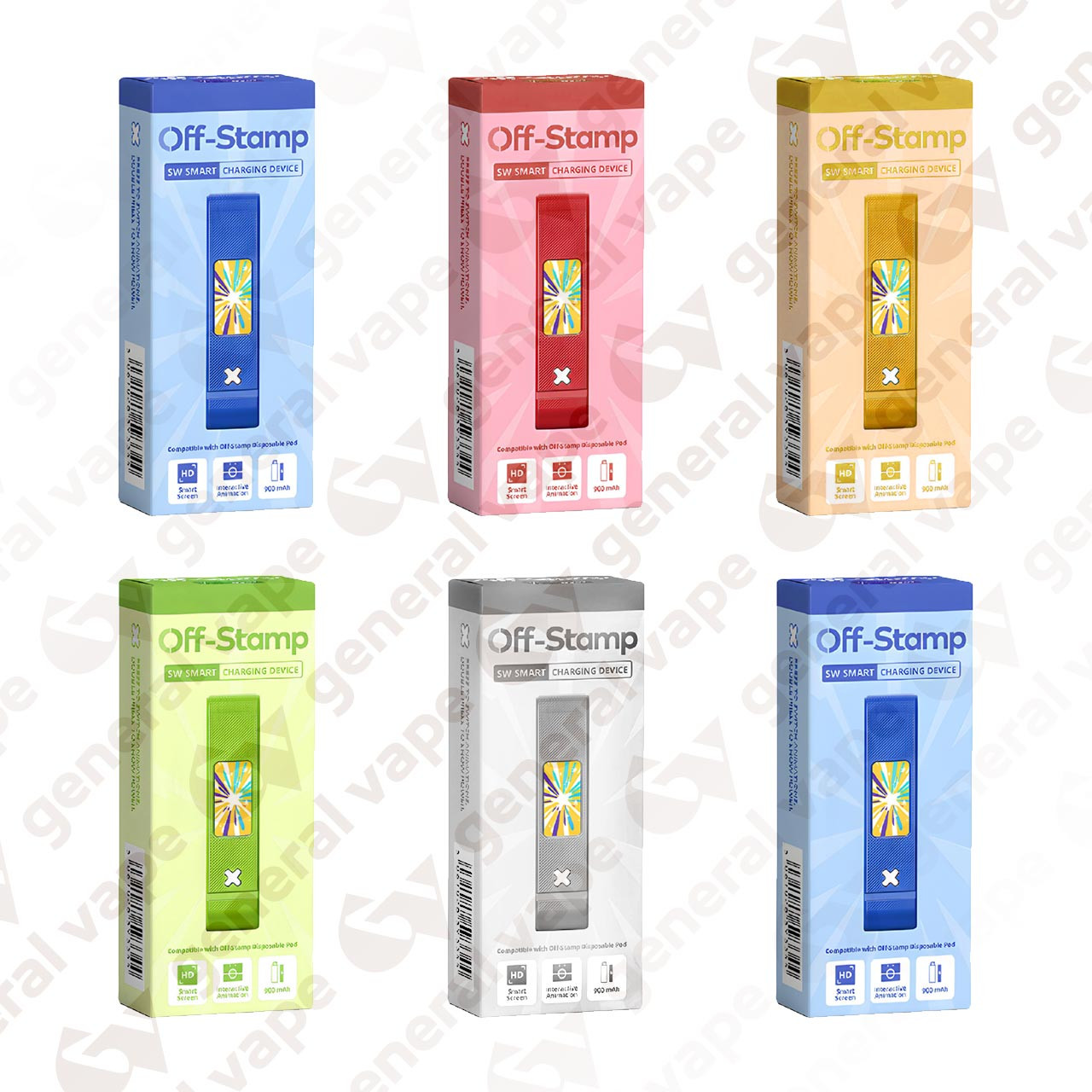 Off-Stamp SW Smart Charging Device | 900mAh Type-C Rechargeable Battery