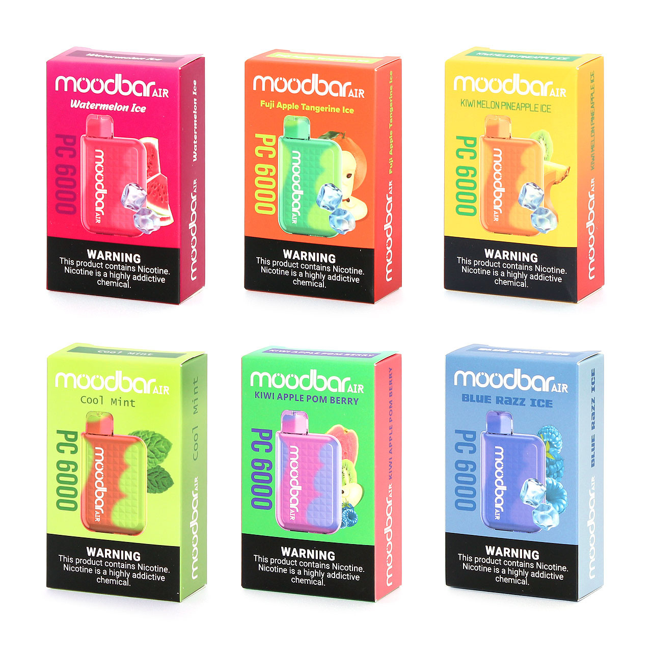 MoodBar Air PC6000 Color Changing Disposable Vape | Online